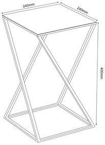 Stojan na květiny 40x24 cm černá