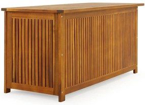 Zahradní úložný box s vnitřní plachtou, akátové dřevo, 115 x 50 x 59 cm 101835