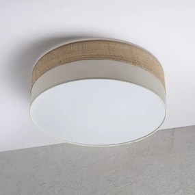 Stropní svítidlo SIRJA BOHO 2xE27/15W/230V pr. 45 cm béžová/krémová