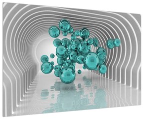 Abstraktní obraz - bubliny (90x60 cm)