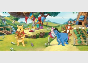 Dětská vliesová fototapeta na zed' Medvídek Pú a přátelé, Disney | 202 x 90 cm | DFTDNH 5316