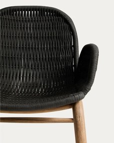 Tmavě šedá zahradní židle Alipa – Kave Home