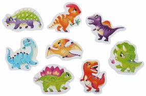 Puzzlika Naučné puzzle 8 zvířátek Puzzlika Dinosauři