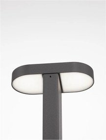 NV 9002868 Venkovní sloupkové svítidlo OFIR černý hliník a akryl LED 10.3W 3000K 220-240V 92st. IP54 - NOVA LUCE