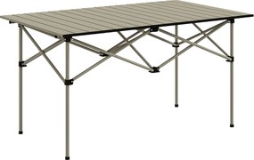 Skládací campingový stůl Outsunny s rolovacím stolkem a X-rámem, hliníkový, lehký pro 2 osoby, skládací stůl na zahradu, balkon, kempování 95 x 55 cm