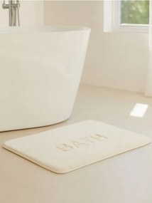 Sinsay - Koupelnový kobereček s nápisem BATH - krémová