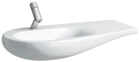 Laufen Ilbagnoalessi One Umyvadlo s plochou vlevo 90 cm, LCC - bílá H8149754001041