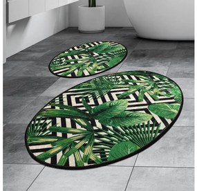 Asir SADA 2x Koupelnová předložka TROPIC 60/100 cm zelená 359CHL1543