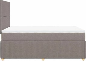 Box spring postel s matrací taupe 120x190 cm textil 3294292