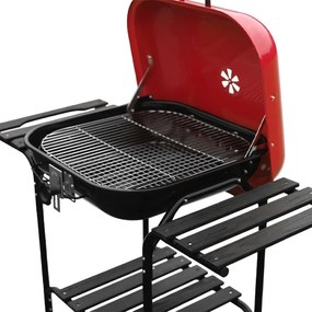 Velaco Zahradní gril na dřevěné uhlí VL02 Red