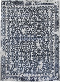 Ručne viazaný kusový koberec Diamond DC-JK 7 Silver / denim, 305x425, šedá, chodba / predsieň, Diamond Carpets India