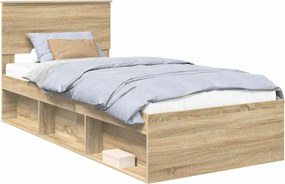 Rám postele s čelo Sonoma dub 75 x 190 cm Kompozitní dřevo 3407942