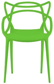 Zelená plastová židle KATO