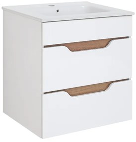 Koupelnová skříňka s keramickým umyvadlem Inge W 60 | A-Interiéry