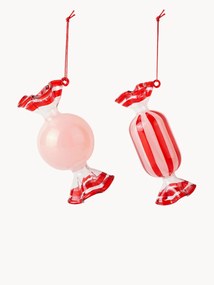 Sada ručně vyrobených ozdob na stromeček Candy, 2 díly