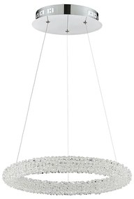 Luxera LUXERA 64391 - LED Křišťálový lustr na lanku ALMEDA LED/24W/230V 64391