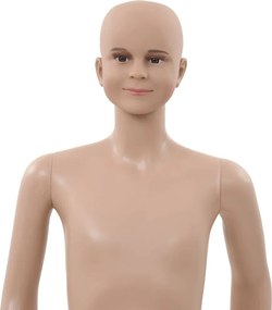 Dětská figurína celá postava základna ze skla béžová 140 cm 142931