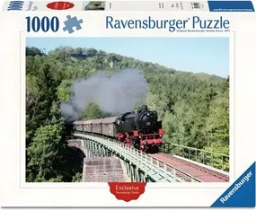 RAVENSBURGER Puzzle Historická železnice Sauschwänzlebahn / 1000 dílků