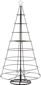 Černý vysoký kovový závěsný strom 8 pater – 94*94*188 cm