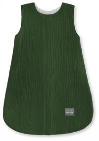 Sleepee Oboustranný lehký mušelínový spací pytel Bottle Green 0-4 měsíce S