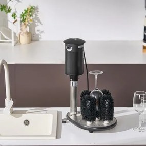 Elektrická myčka skla Čistič skla s 5 kartáči 283,9 l/H na sklenice na víno