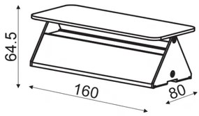 ACA Lighting LED nástěnné dekorativní svítidlo PYRAMID 5W/230V/3000K/450Lm/IP20, bílé