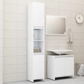 3dílná koupelnová sestava bílá kompozitní dřevo 3056934