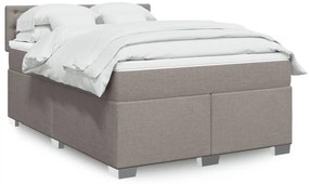 Box spring postel s matrací taupe 160x200 cm textil 3288257