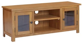 TV stolek 110 x 35 x 44 cm masivní dubové dřevo 327435