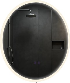 Koupelnové zrcadlo Laconia 60 s Bluetooth – čiré sklo