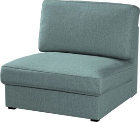 Potah na neskládací křeslo IKEA Kivik barva modrá látka pletený vzor