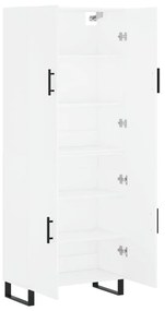 Skříň highboard bílá 69,5 x 34 x 180 cm kompozitní dřevo