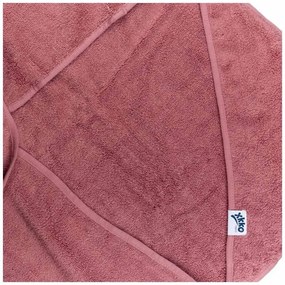 Kikko BIO bavlněná froté osuška s kapucí Organic 90 x 90 cm Mesa Rose