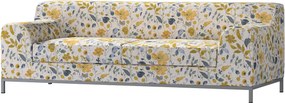 Potah na pohovku IKEA  Kramfors 3-místná barva žlutá látka pletený vzor, vzorované