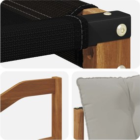 Venkovní pohovková souprava 7 ks Přírodní a světle šedá 3369562