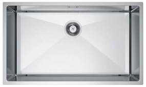 Erga HD, 1-komorový ocelový dřez 740x440x210 mm, ocelová, ERG-MLS-HD7444