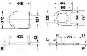 DURAVIT - DuraStyle WC sedátko, softclose, bílá (0020790000)