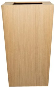 Dřevěný samozavlažovací květináč NATURA, vysoký, více variant - Hobby Flower Barva: světlý dub