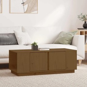 vidaXL Konferenční stolek 110x50x40 cm masivní borové dřevo [814432] Barva: Bílá