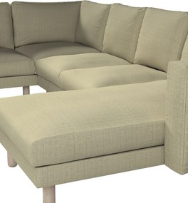 Potah na pohovku IKEA Norsborg rohová, 5-místná se šezlongem barva béžová látka pletený vzor