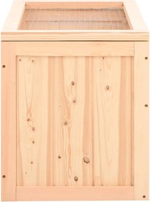 Klec pro křečky 60 x 35,5 x 42 cm masivní jedlové dřevo 172378