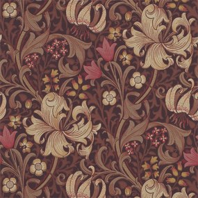 Tapeta GOLDEN LILY 210402, kolekce ARCHIVE WALLPAPERS, fig burnt orange