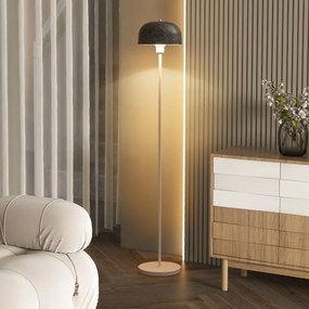 Costway Stojací lampa 146 cm s nožním spínačem a paticí E 27 a stínidlem lampy