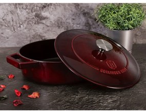 BERLINGERHAUS Pekáč litinový s poklicí 26 cm Burgundy Line BH-6498