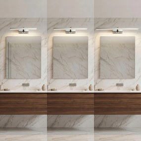 Toolight Rea, Koupelnové nástěnné LED svítidlo APP1859-1W 80 cm Chrome, OSW-66012