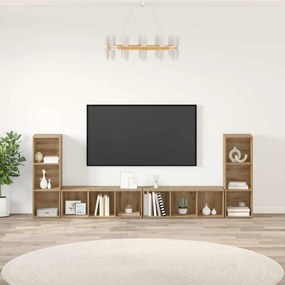 Sestava TV skříněk 4 ks Artisanový dub Kompozitní dřevo 3393524