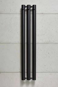 P.M.H. PMH Rosendal massive 292 x 1500 mm R70/3 koupelnový radiátor Barva PMH: Černá - pololesk