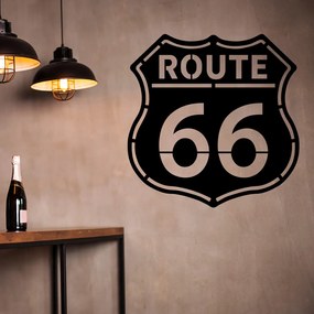 Živá Zeď Samolepka na zeď Route 66 Barva: černá