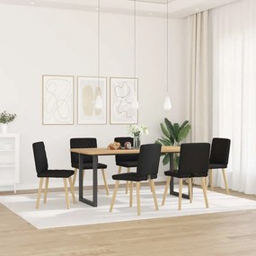 Jídelní židle 6 ks černé textil 3315493