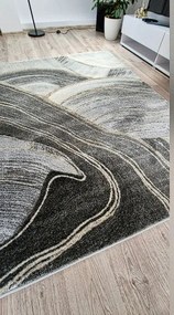 HU Šedo-béžový abstraktní koberec Rio 936A-D.grey-Beige Rozměr: 60x100 cm